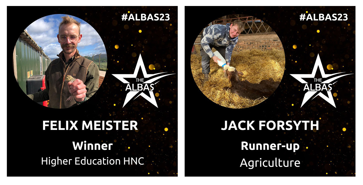 [Rural skills duo celebrate success at the National ALBAS Awards ] | [News]
